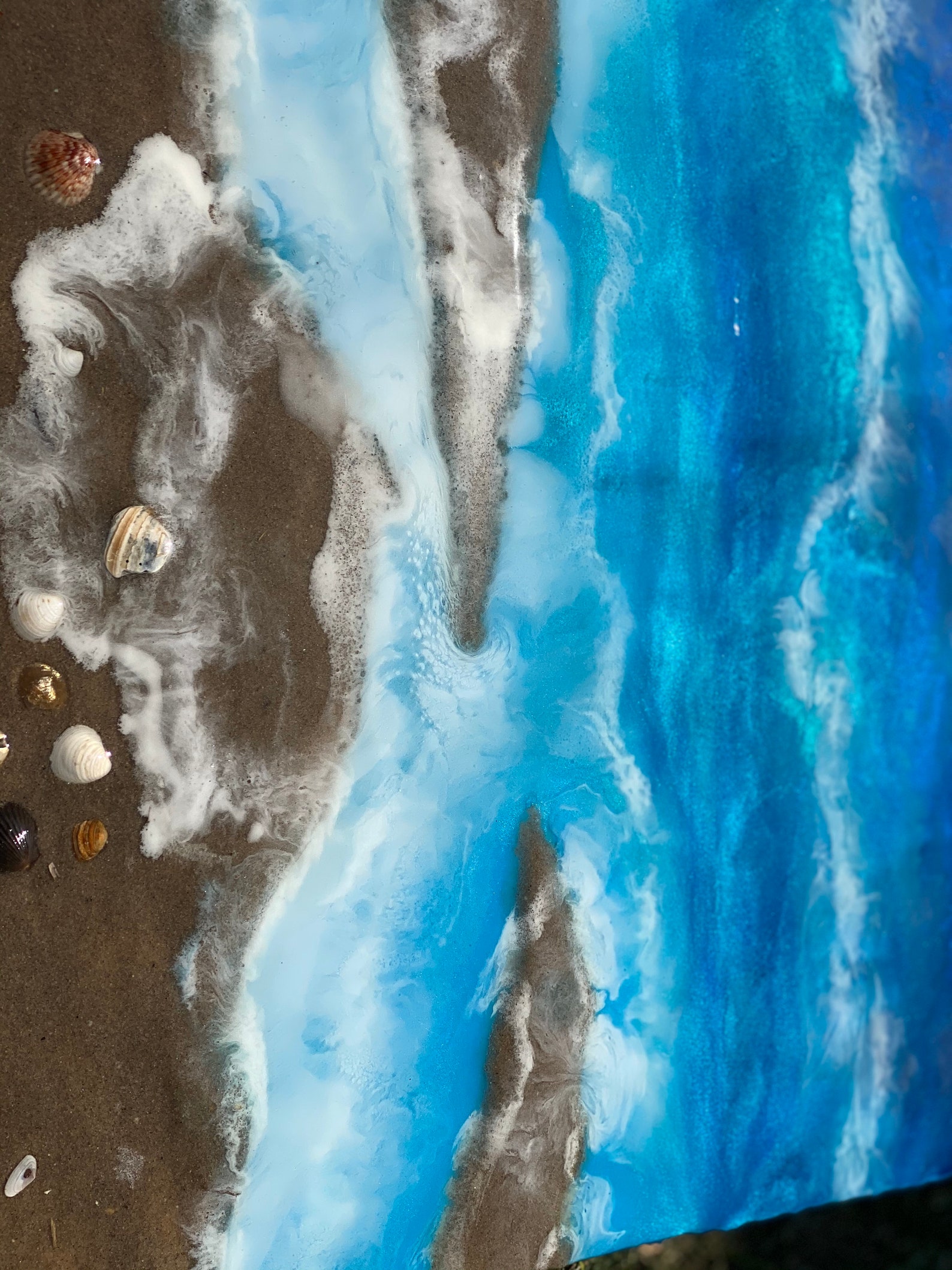 Ocean Themed Nautical Epoxy Table - Etsy