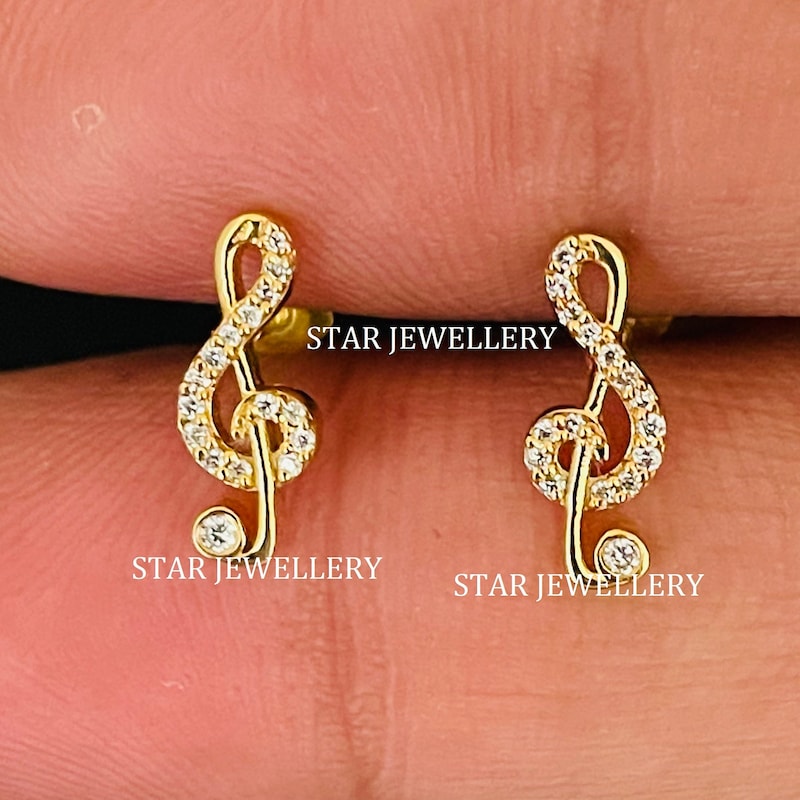 Music Note Earrings - Etsy