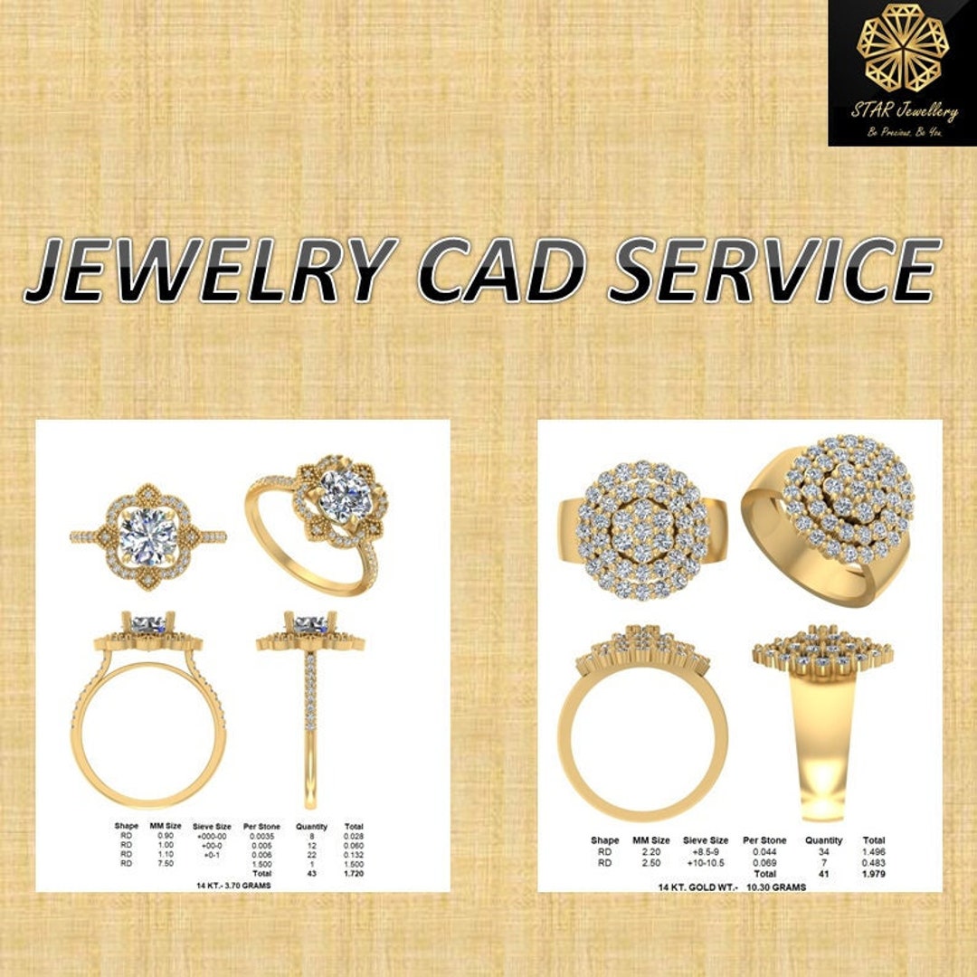 3D Jewelry Design Service: Custom CAD Model - Etsy