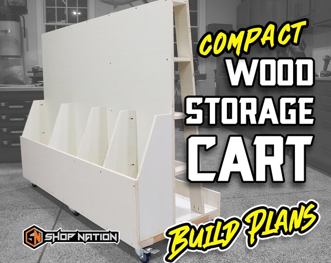 Wood/lumber Storage Cart Plans - Etsy
