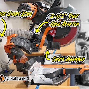 12 RIDGID & Delta Cruzer Miter Saw Dust Collection HUGE UPGRADE - Etsy UK