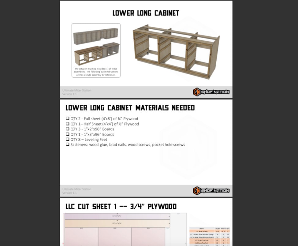 Ultimate Miter Station Woodworking Plans Instant Download | Etsy