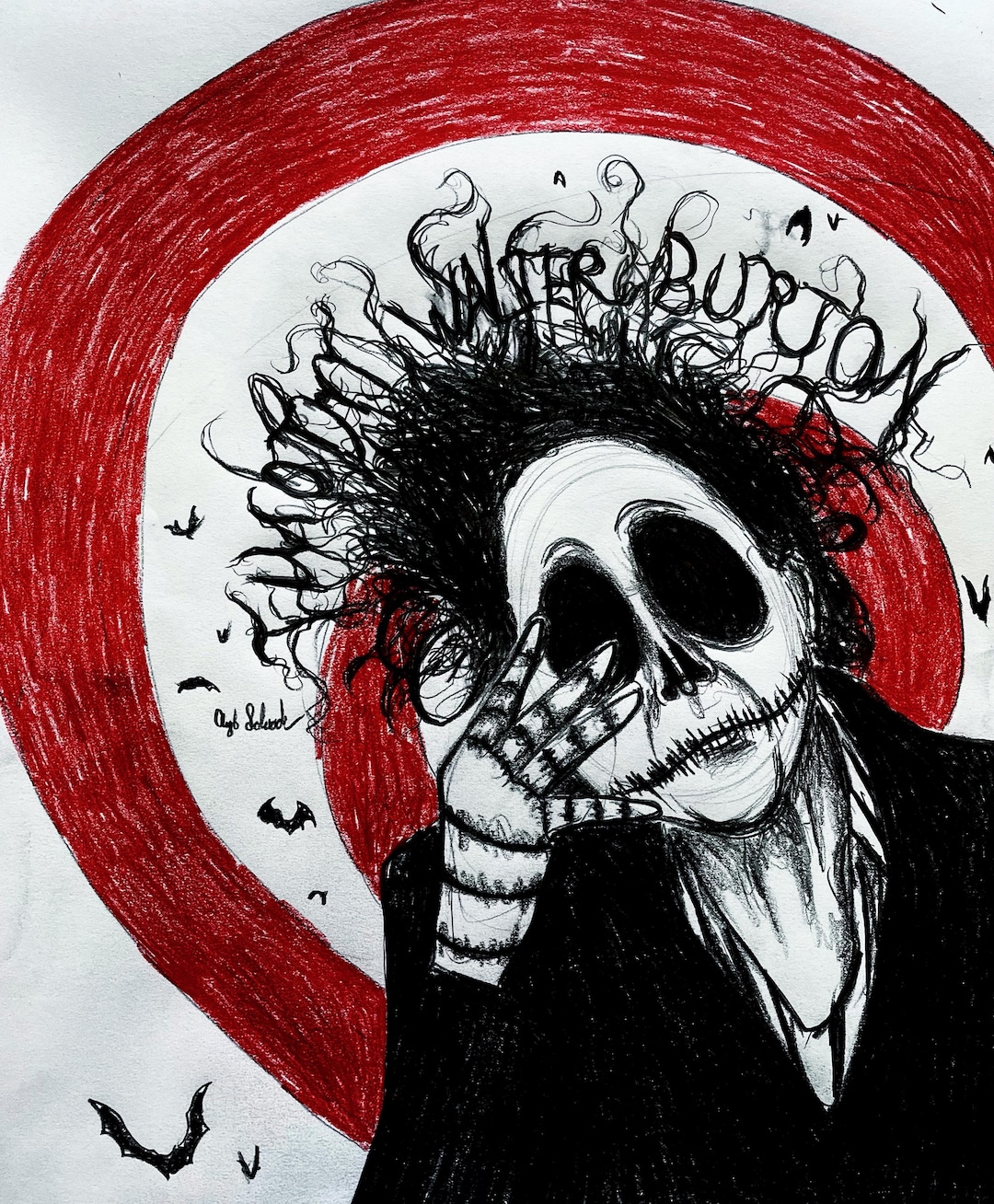 Tim Burton Portrait Digital Print. - Etsy