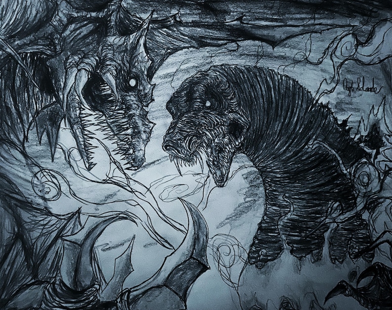 Godzilla Vs. Destroyah! Digital Print. - Etsy