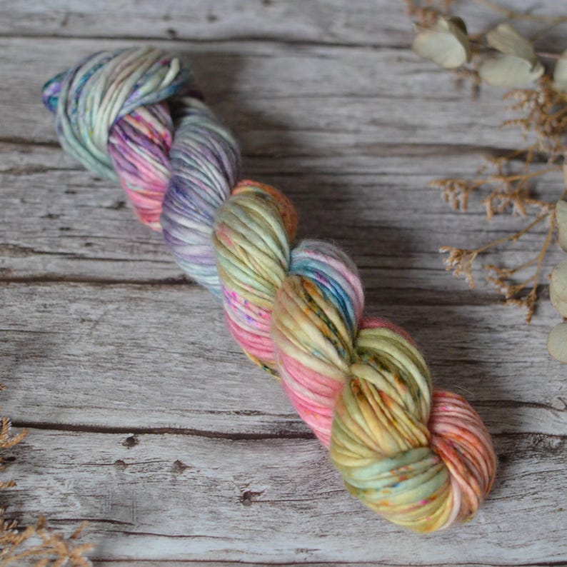 Hand-dyed Chunky Singles | 100% Superwash Merino Wool | Single-ply ...