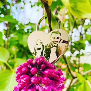 Custom Personalized Photo Padlock, Engraved Padlock, Love Lock, Couples ...