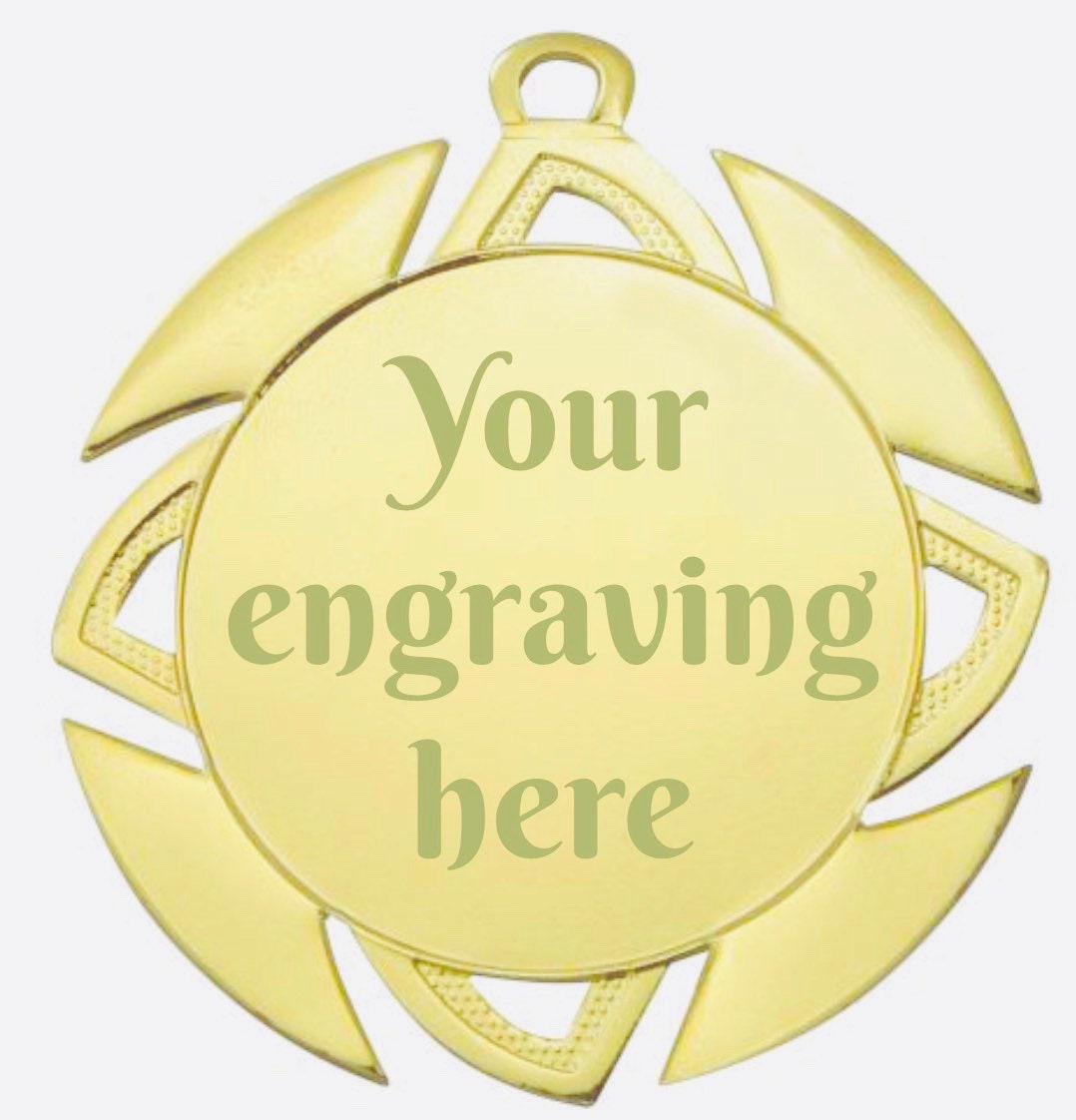 Laser engraved sports medals Personalized medals custom | Etsy