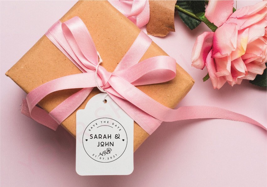 SAVE THE DATE Stamp Custom Save The Date Stamp Wedding | Etsy