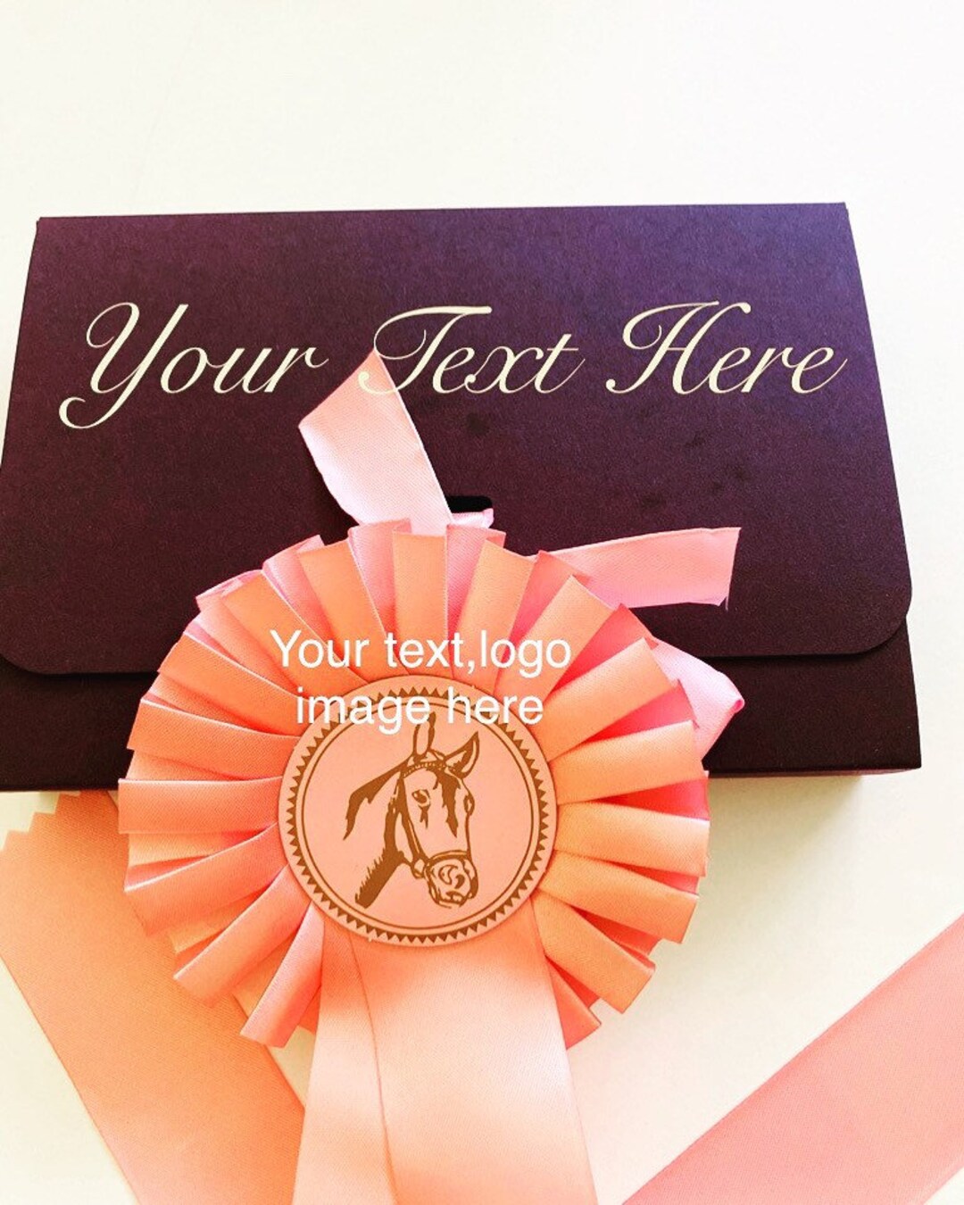 Custom Award Ribbon Rosette, Personalized Gift, Personalized Ribbon ...