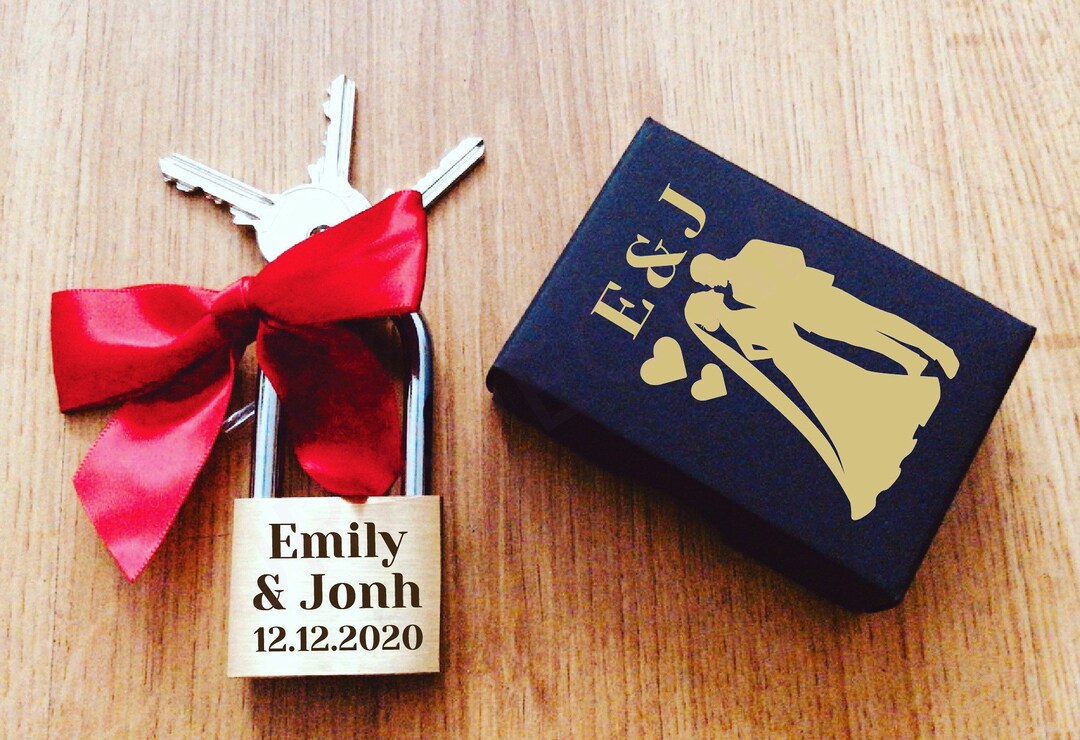 Personalized Engraved Love Padlock, Couples Gifts, Valentines Day Gifts ...