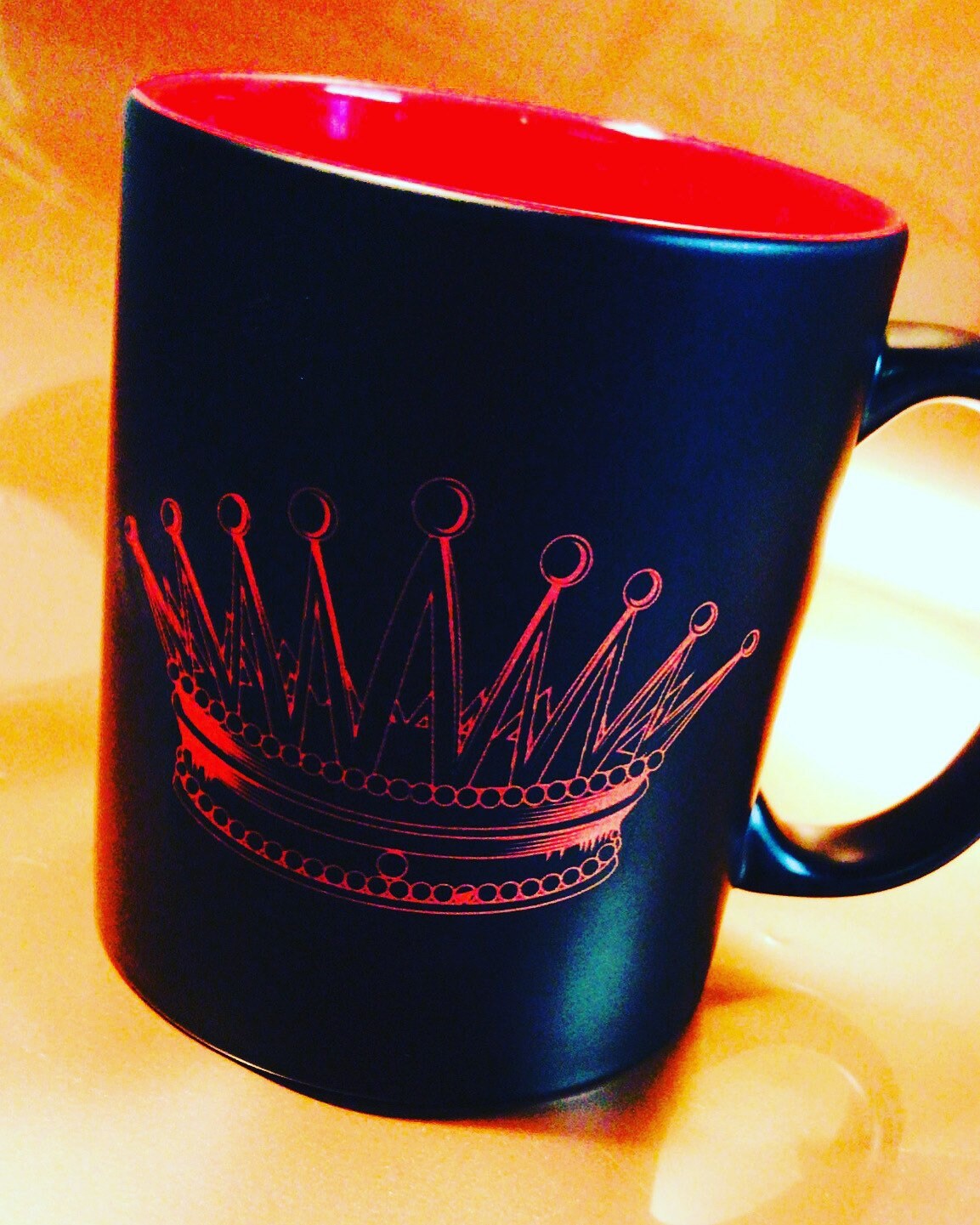 Personalized Black Satin Coffee Mug - Laser Engraved Gift - Etsy