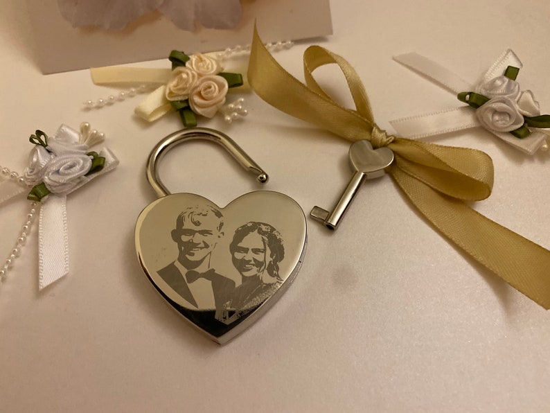 Custom Personalized Photo Padlock Engraved Padlock Love - Etsy