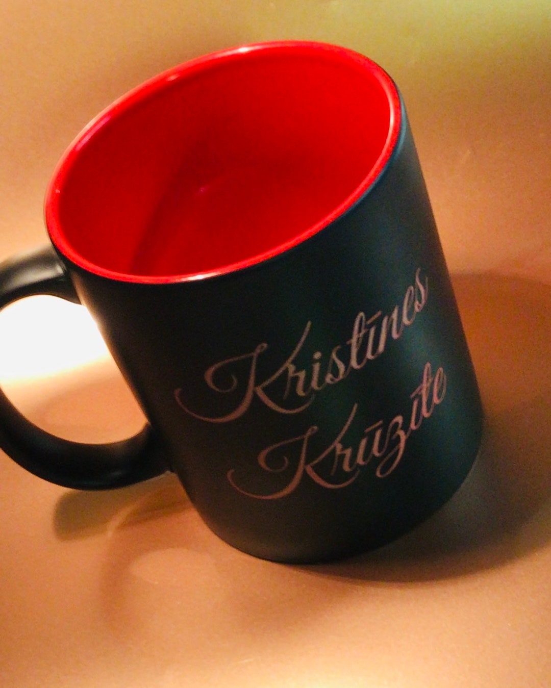 Personalized Black Coffee Mug Laser Engraved Gifts Ideas Presents for ...