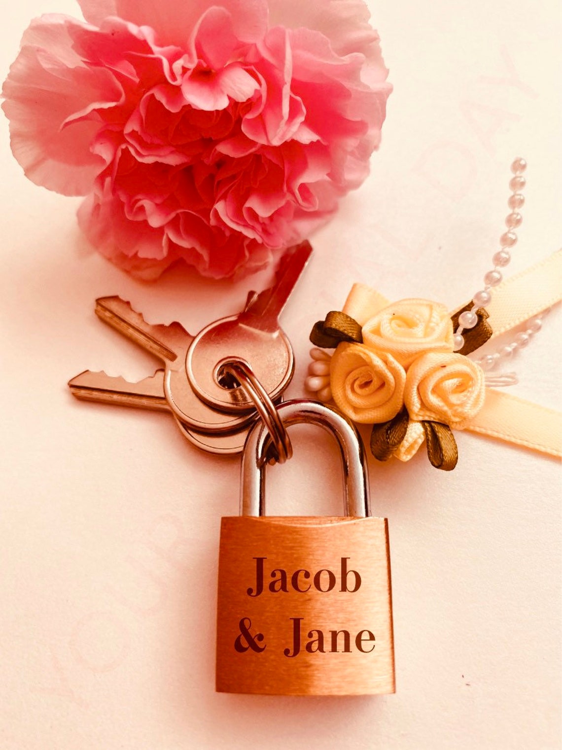 Candado pequeño personalizado personalizado candado grabado | Etsy