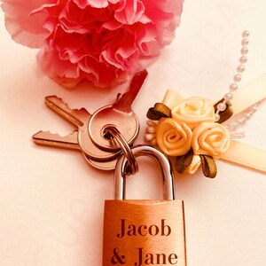 Custom Personalized Small Padlock, Engraved Padlock, Love Lock, Couples ...