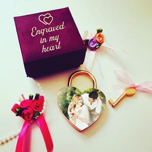 Custom Personalized Padlock, Engraved Padlock, Love Lock, Couples Gift ...