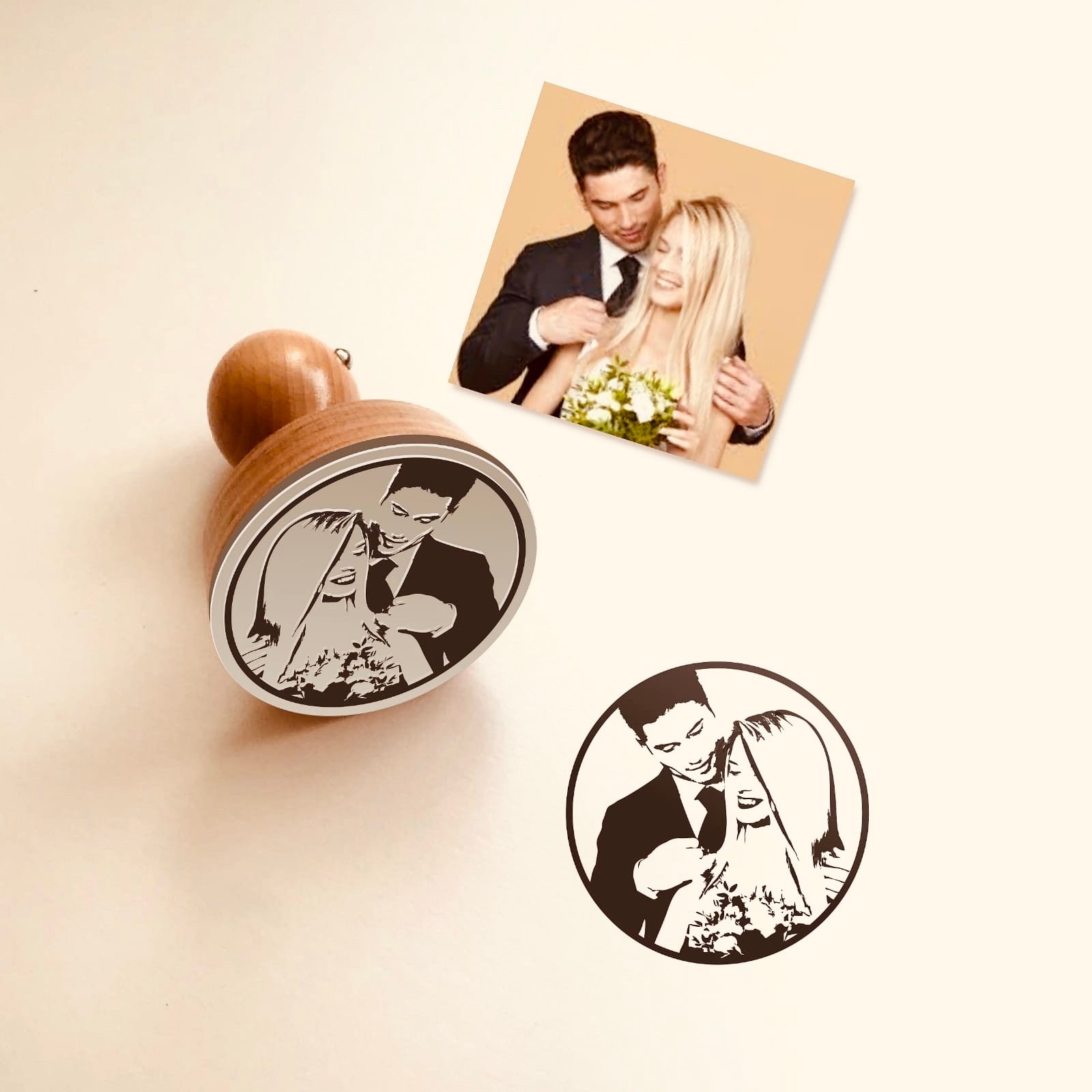 Stamp Picture Custom Photo Stamp, Portrait Rubber Stamp, Face Stamp ...