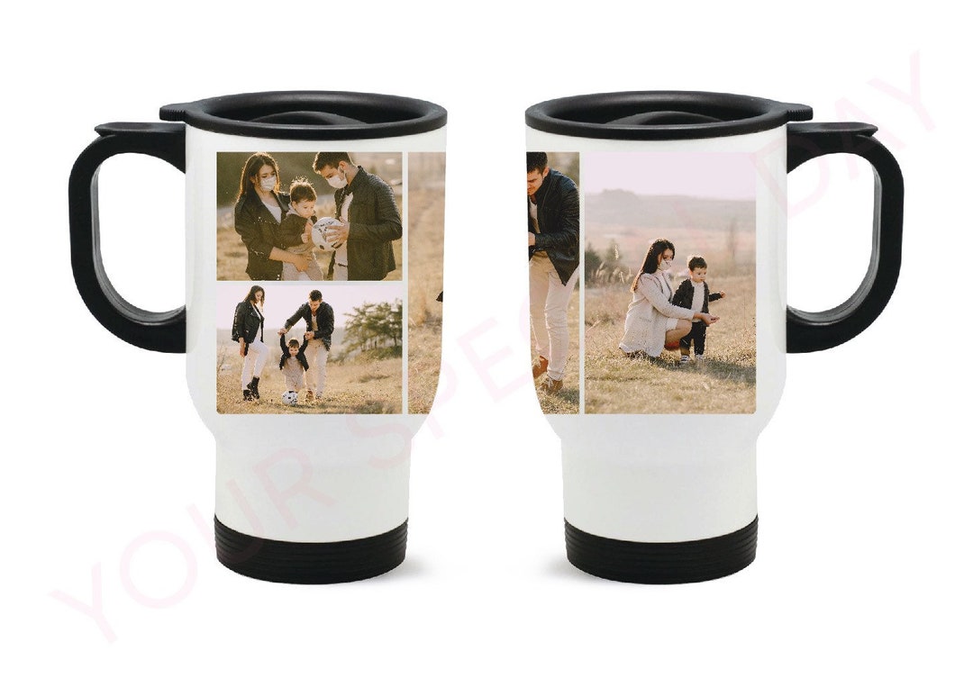 Photos Collage Mug, Photo Cup Gift , Personalized Travel Mug, Gift for ...