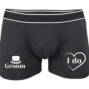 Personalised Groom Boxers Briefs, Custom Wedding Boxers Shorts With ...