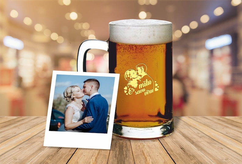 Personalized Etched Beer Mug Glass Custom Beer Mug Engraved - Etsy