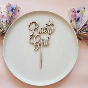 Personalized Baby Girl Cake Topper, Baltic Birch Wood - Etsy