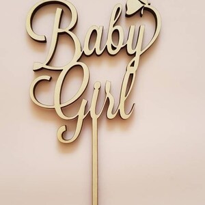 Personalized Baby Girl Cake Topper, Baltic Birch Wood - Etsy