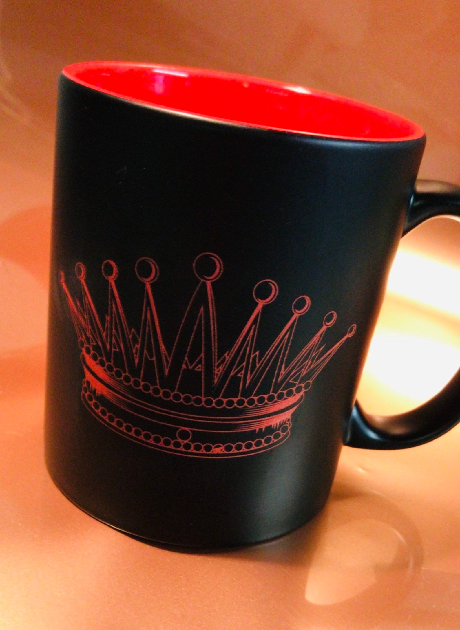 Personalized Black Satin Coffee Mug - Laser Engraved Gift - Etsy