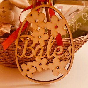 Easter Basket Personalized, Bunny Rabbit Easter Gift Tag, Easter ...