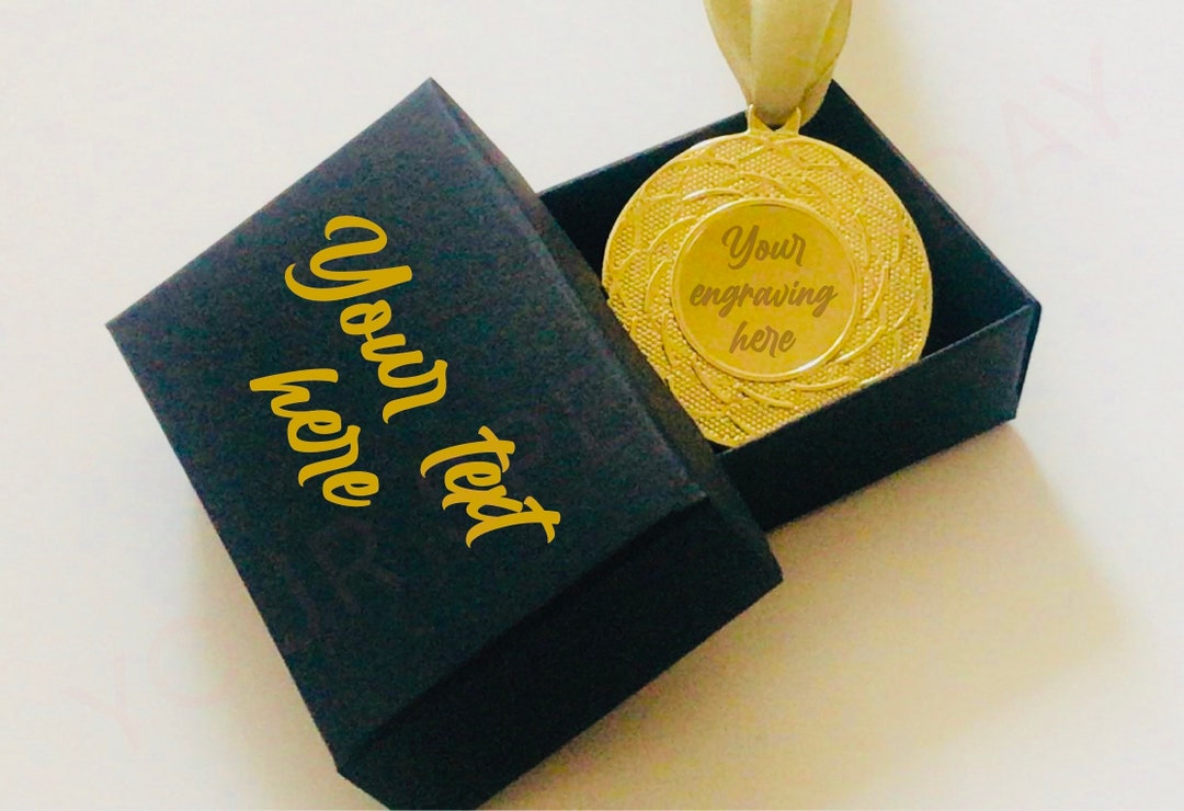 Custom Medal in Personalized Gift Box , Personalized Medals, Custom ...