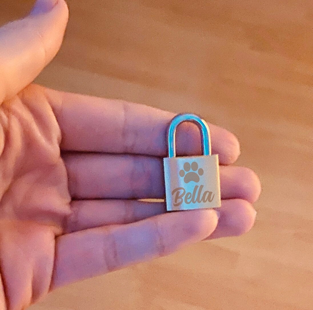 Candado pequeño personalizado personalizado candado grabado | Etsy