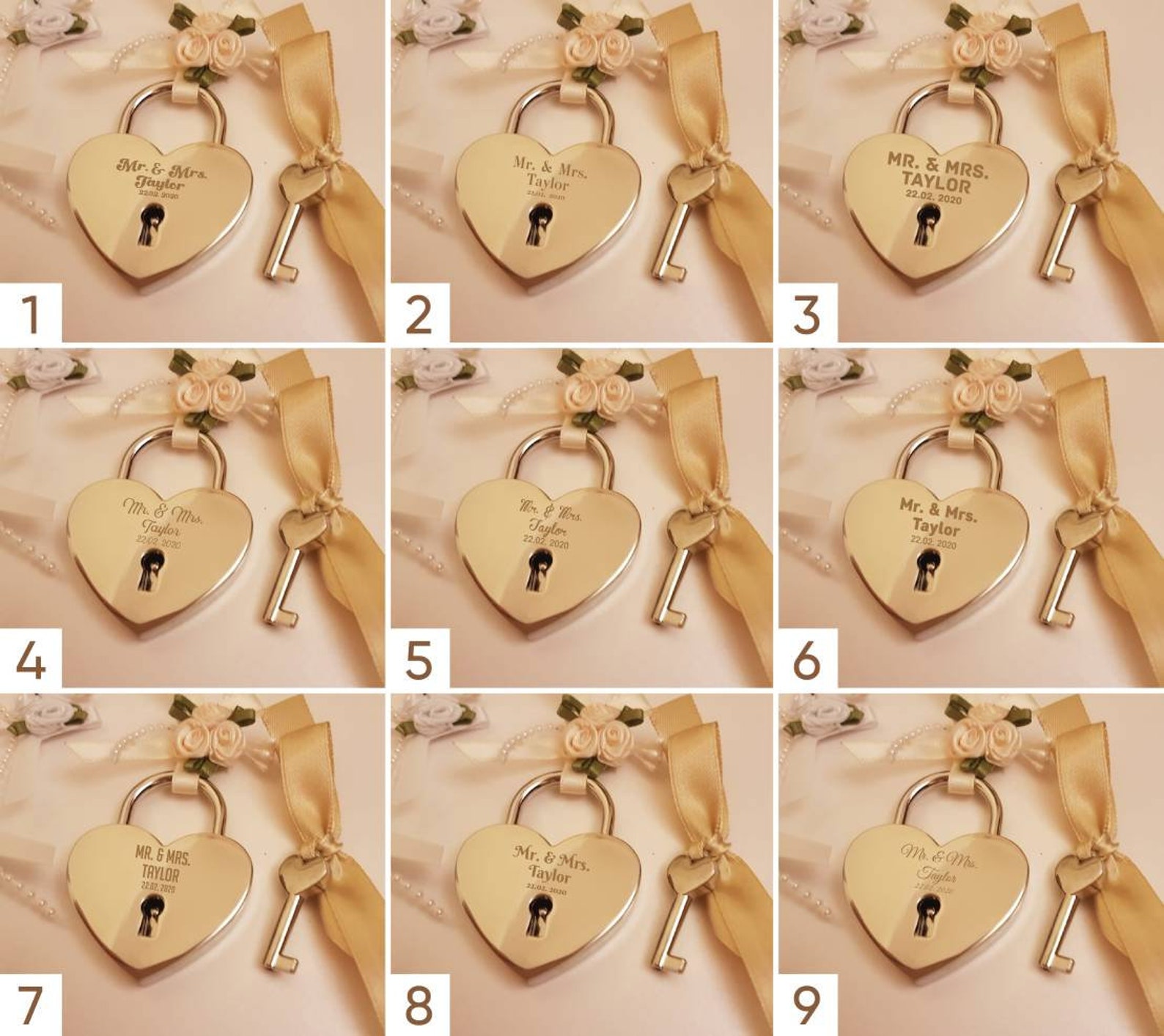 Custom Personalized Photo Padlock Engraved Padlock Love | Etsy