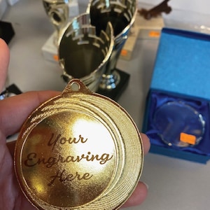 Laser Engraved Sports Medals Personalized Medals Custom Medals Trophy ...