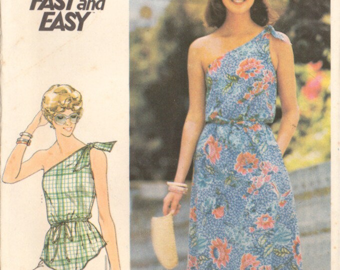 Butterick 5432 Sewing Pattern, Dress and Top, Size 12, CUT, COMPLETE - Etsy