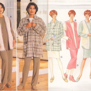 Butterick 4155 Sewing Pattern, Jacket, Vest, Top, Skirt and Pants, Size ...