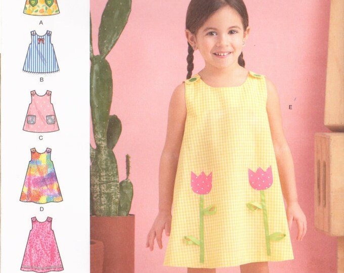Simplicity 9318 Sewing Pattern, Toddler's Dress, Top and Shorts, Size 1 ...