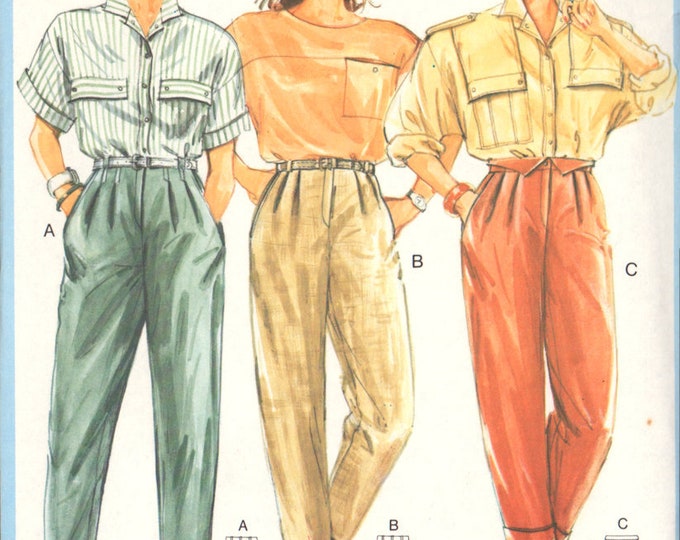 Burda 6608 Women's Pants, Sewing Pattern, Size 34-40, CUT, COMPLETE - Etsy