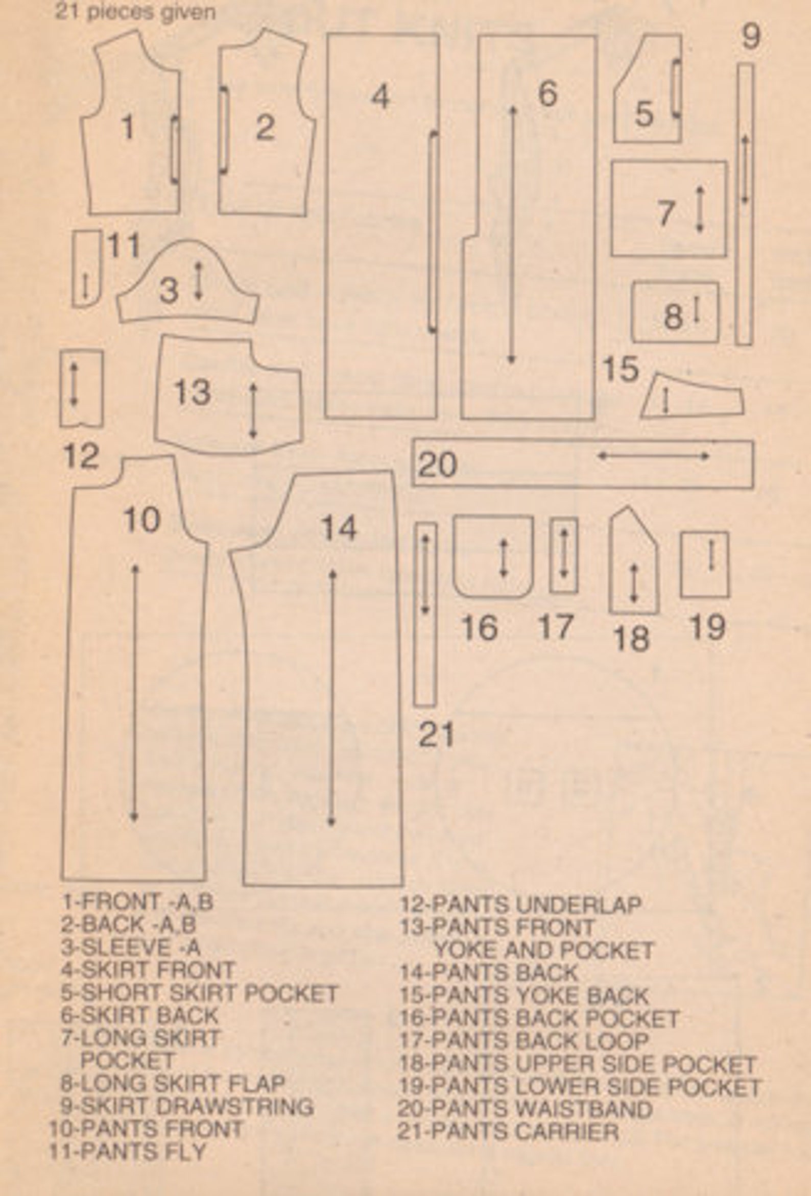 Simplicity 8653 Sewing Pattern Girls' Skirt Pants and | Etsy