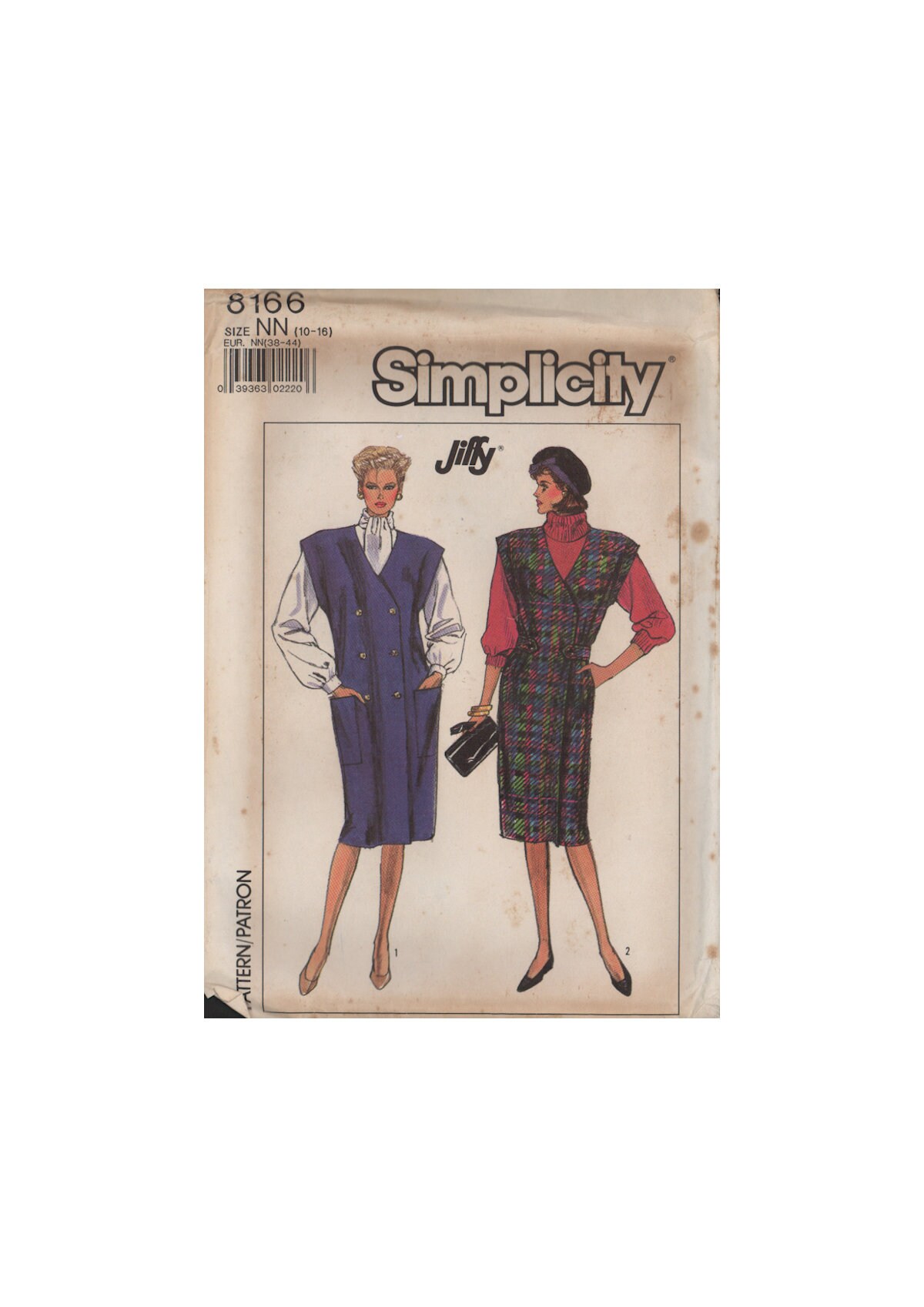 Simplicity 8166 Sewing Pattern, Women's Jumper, Size 10-16, Uncut ...