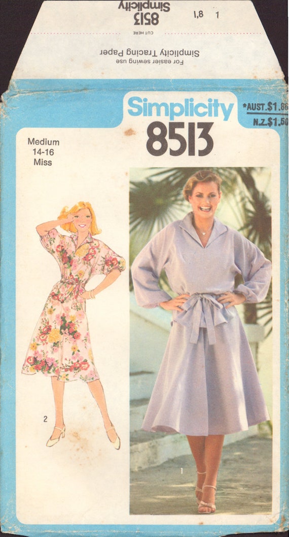 Simplicity 8513 Sewing Pattern Pullover Dress and Two-piece - Etsy