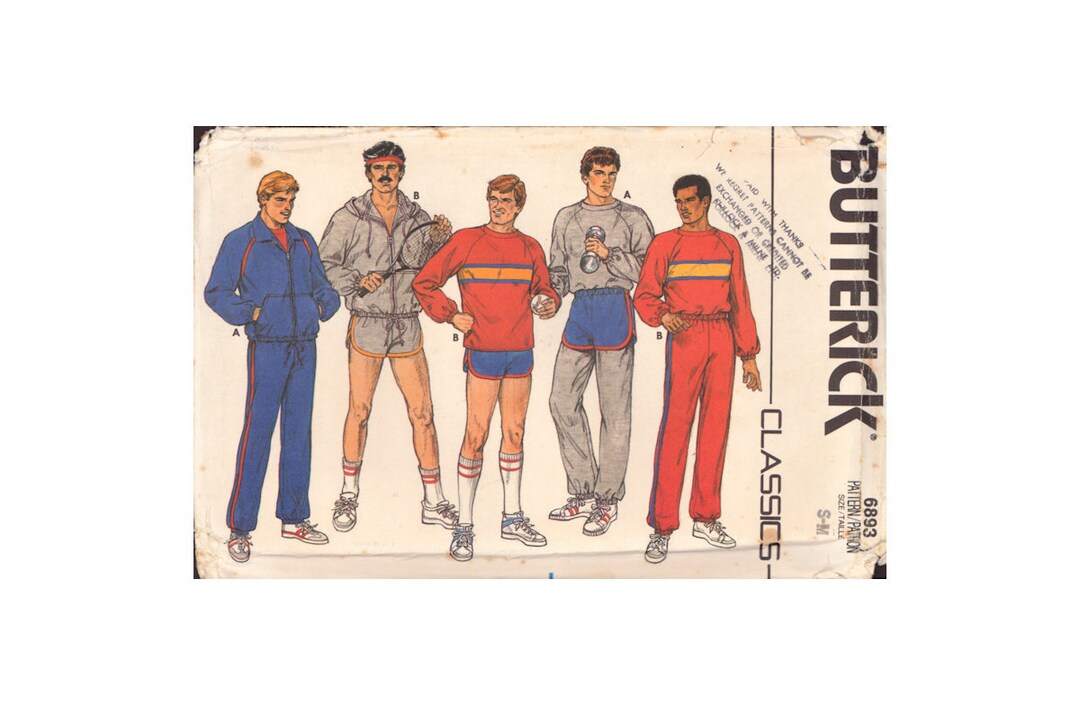 Butterick 6893 Sewing Pattern, Men's Jacket, Top, Pants and Shorts ...