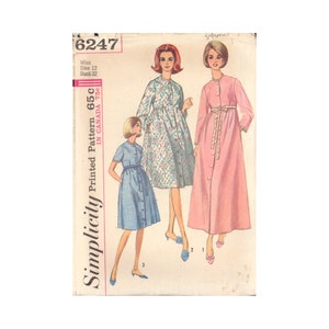 Simplicity 6247 Sewing Pattern, Teen's and Women's Robe, Size 12, Cut ...