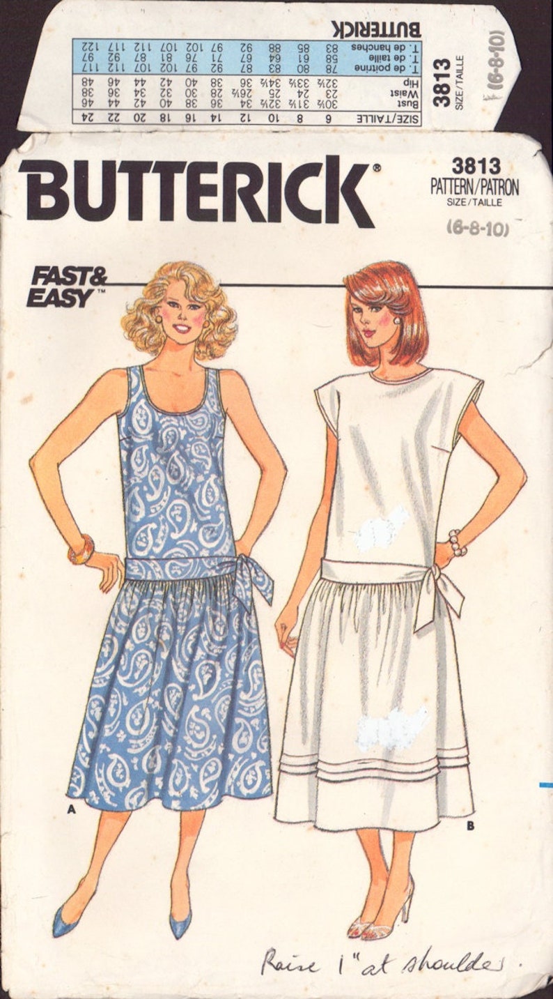 Butterick 3813 Sewing Pattern Dress Size 6-8-10 Cut - Etsy