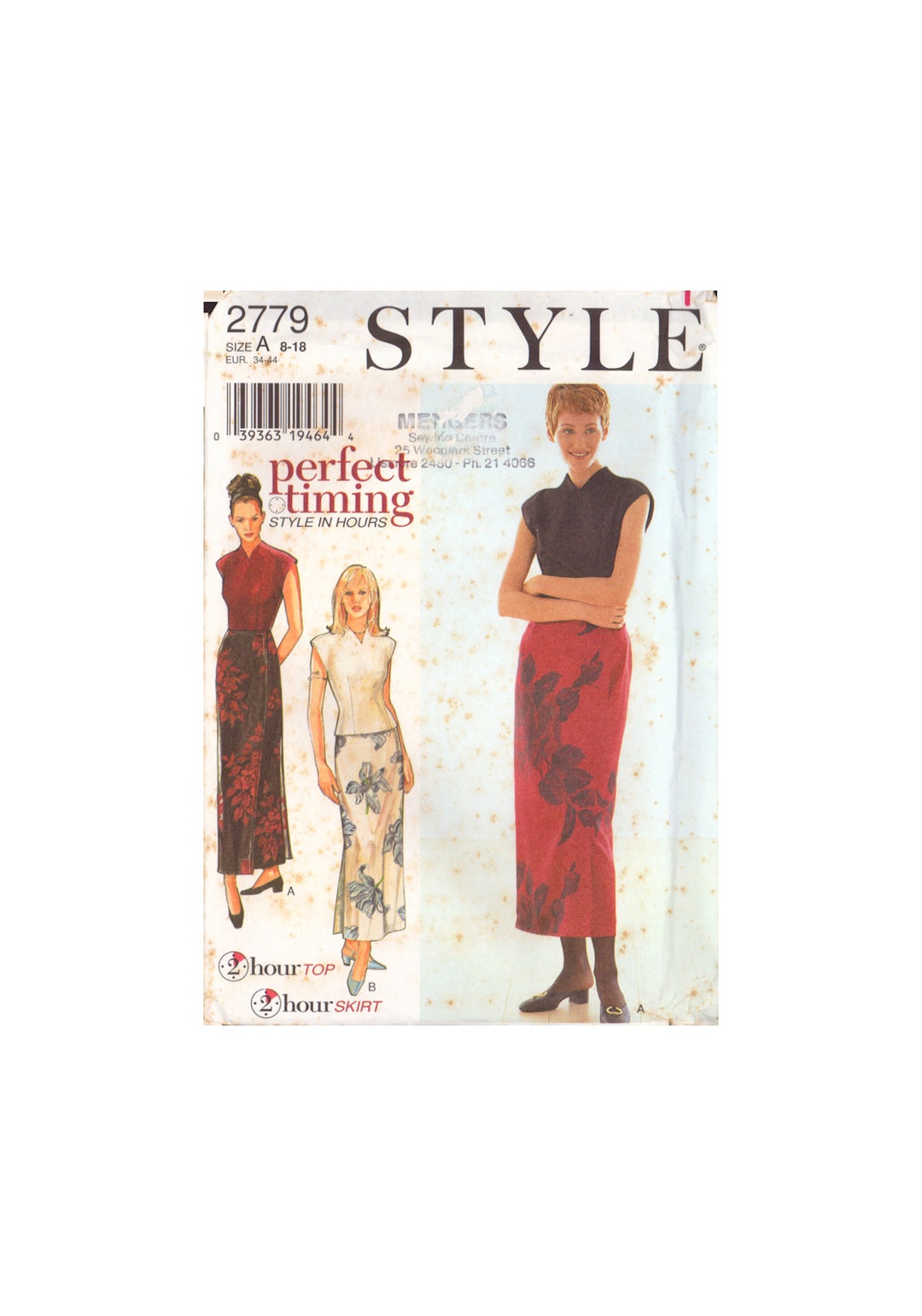 Style 2779 Sewing Pattern, Skirt With Overskirt, Size 8-14, Cut ...