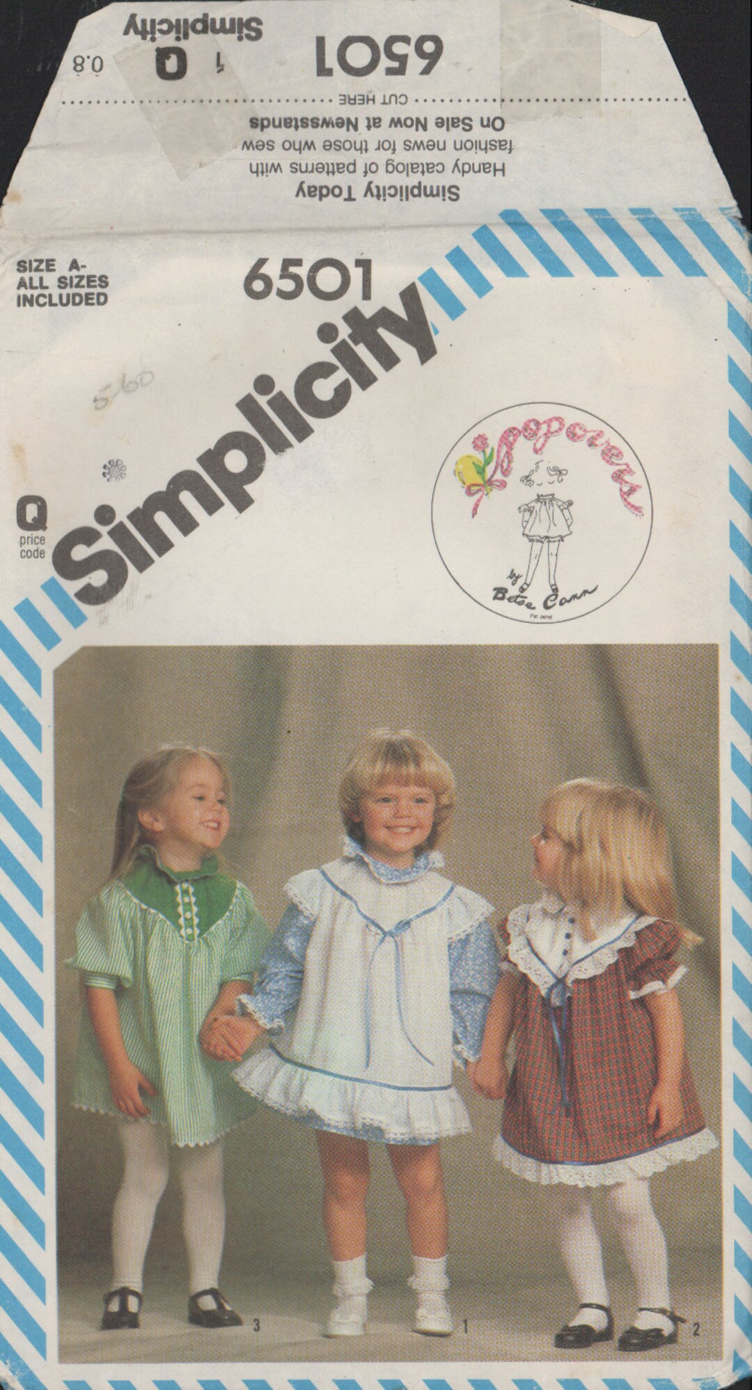 Simplicity 6501 Sewing Pattern Toddlers' Dress and Panties Size 0.5-4 ...