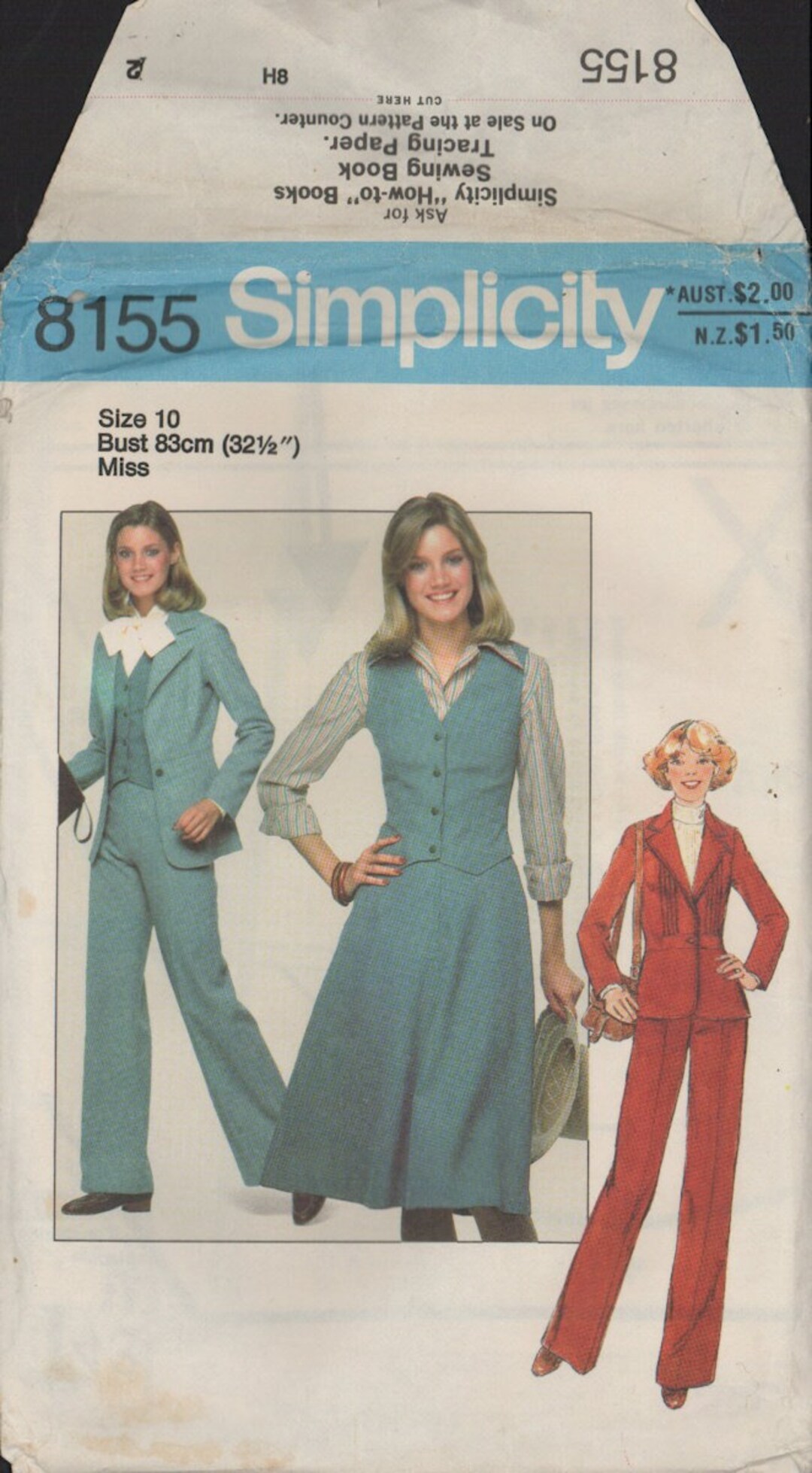 Simplicity 8155 Sewing Pattern Pants Unlined Blazer and - Etsy