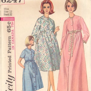 Simplicity 6247 Sewing Pattern, Teen's and Women's Robe, Size 12, Cut ...
