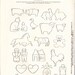 Simplicity 9078 Sewing Pattern, Farm Animal Appliques, One Size, Uncut ...