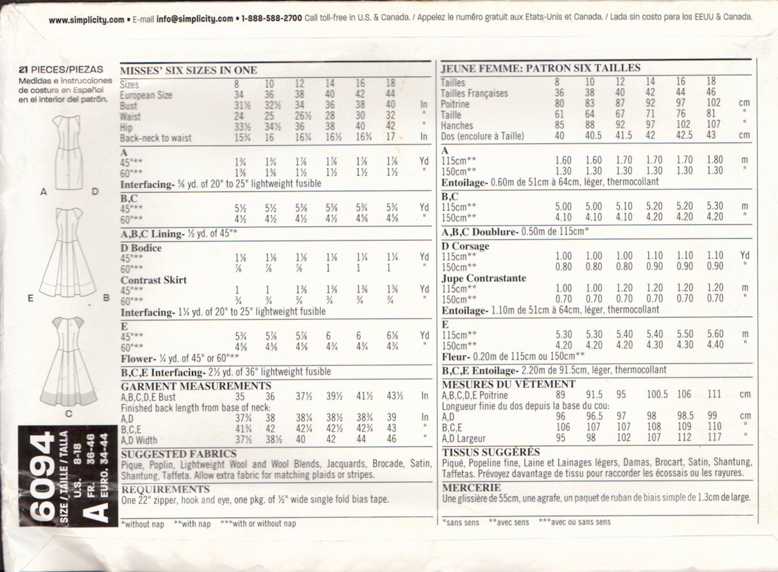 New Look 6094 Sewing Pattern Dress Size 8-18 Uncut Factory - Etsy