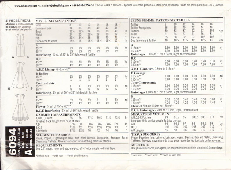 New Look 6094 Sewing Pattern Dress Size 8-18 Uncut Factory - Etsy