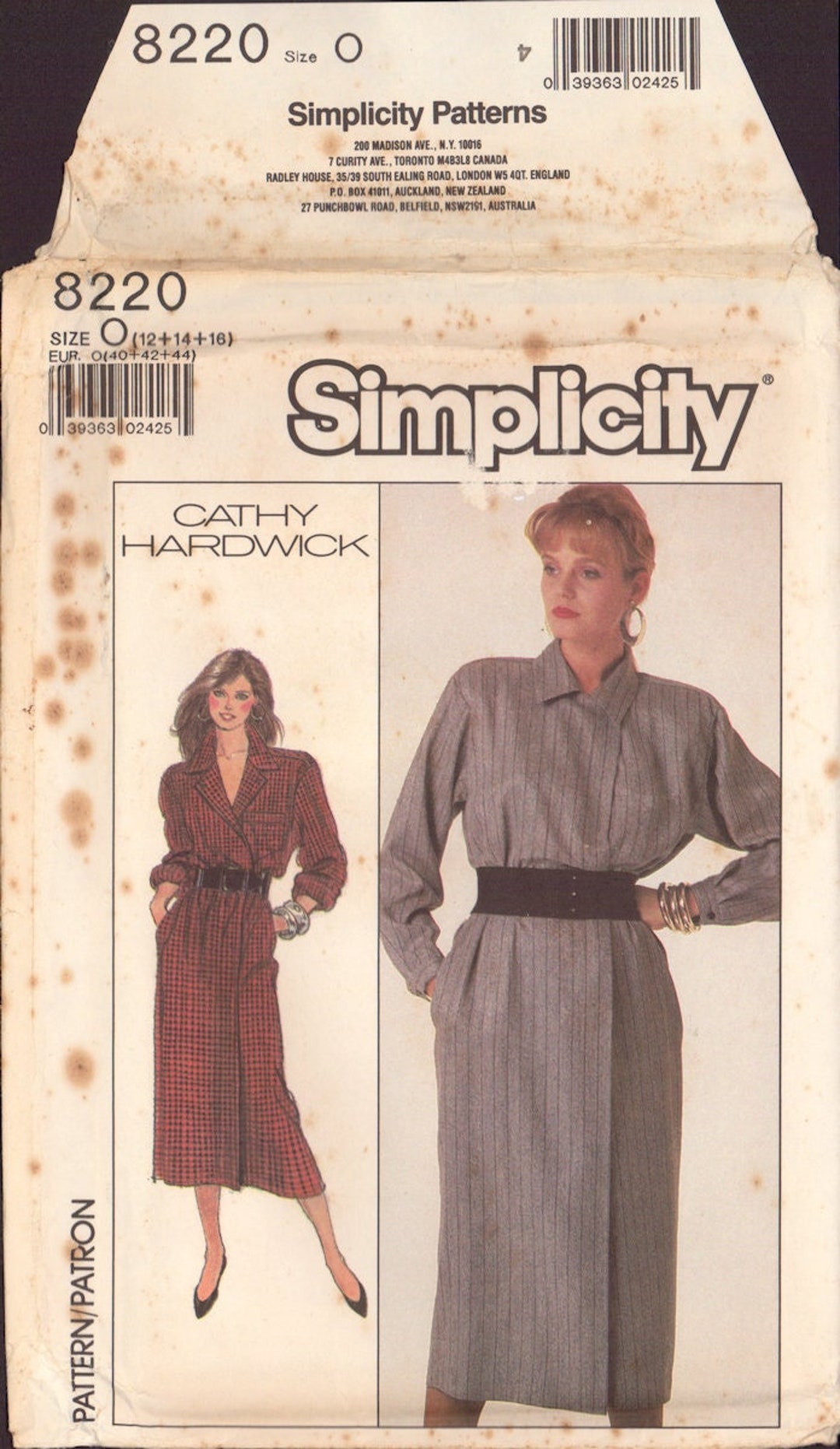 Simplicity 8220 Sewing Pattern Mock-wrap Dress Size - Etsy